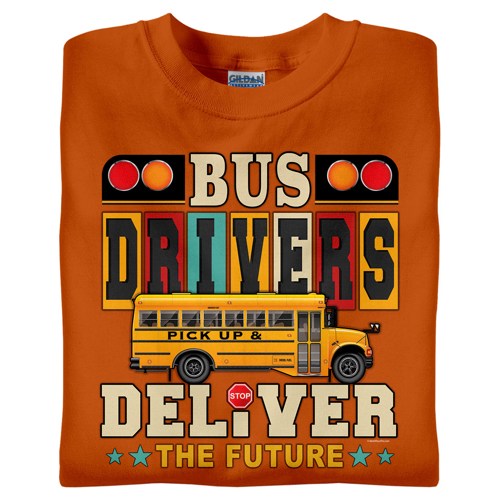 School Bus Driver T-Shirts, Embroidered Apparel | WorkPlacePro ...