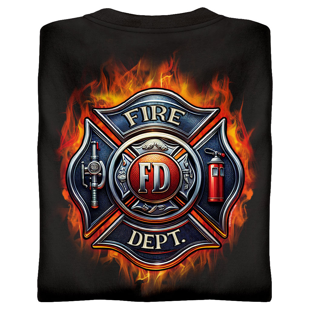 Firefighter Rescue T-Shirts & Fire Department Apparel | WorkPlacePro